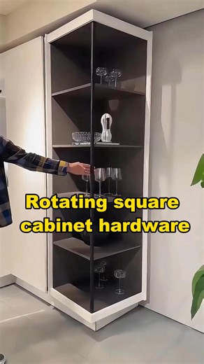 1.6M views · 14K reactions | Square rotating cabinet hardware. #aleadhome #highendcustom #highendprojects #cabinet #cabinets #customkitchencabinets #balcony #cabinetdesign #interiordesign #kitchenrenovation #storagesolutions #furnituredesign #diy #love #art | Alead Kitchen & Wardrobe Custom | Facebook