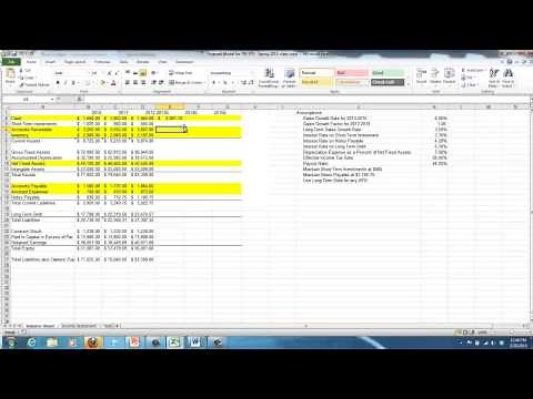 Forecasting Financial Statements Part 2