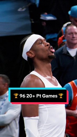 🏆 Following tonight’s win, SGA has secured his 96th consecutive game w/ 20 pts 🏆 #NBA #SGA #OKC #ShaiGilgeousAlexander