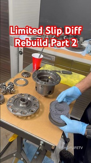 Getting rid of m clunk and grinding by rebuilding the limited slip differential on my E46 M3 #shorts