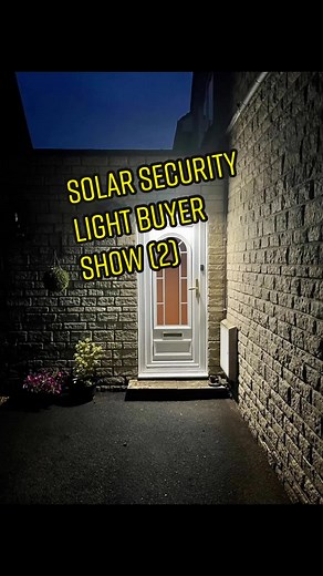 So cool solar security light #tiktok #tiktokshop #tiktokuk #foryou #foryoupage #security #solar #light #ledlights
