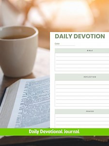 Printable Christian Daily Devotional Journal Page | Bible Verse | Digital Download - Etsy Australia