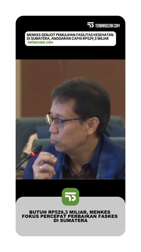 Butuh Rp529,3 Miliar, Menkes Fokus Percepat Perbaikan Faskes Di Sumatera #shorts #viral #shortvideo
