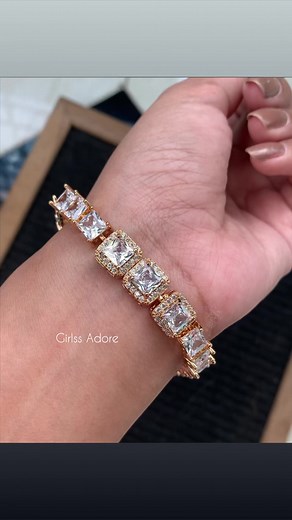 7.2K views · 76 reactions | High Quality Diamond cut bracelet ✨ | Girls Adore | Facebook