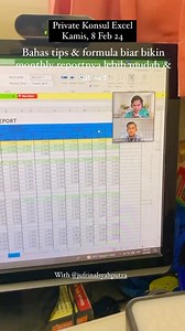 Private Course Excel. Bagi yg mau join atu tanya2 seputar kelas excel langsung aja DM ya. Dan untuk saat ini aku mau buka kuraus private group dgn benefit: - live zoom 4x pertemuan. Di live zoom nanti akan bahas materi & tanya jawab excel. - per sesi kurang lebih 1,5 - 2 jam - materi excel dan file latihan - recording saat live - group untuk tanya jawab diluar live - sertifikat . . #excel #private #privatecourse | Zaini - Bahas Excel & Tips Seputar Kerja Lainnya