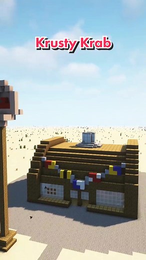 Building Krusty Krab in Minecraft | Minecraft Building Timelapse