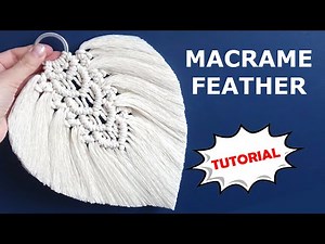 Macrame leaf | Macrame feather