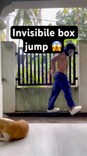 Invisible box jump 📦 #calisthenics #fitnesschallenge