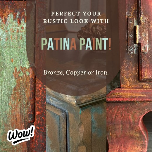 Dixie Belle's Patina Paint line creates the timeless look of bronze/copper patina or the weathered look of rusted iron in a matter of minutes, on any paintable surface. | Dixie Belle Paint Company