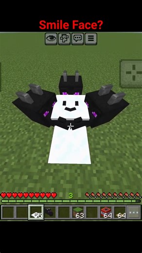 Smile face in Minecraft?🥱 #shorts #minecraft #memes