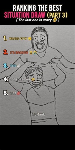 Ranking The Best Situation Draw 😜 (Part 3) #shorts