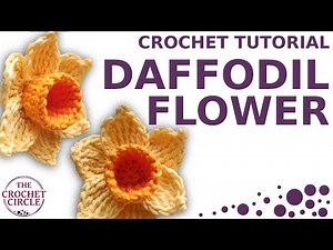 Crochet DAFFODIL Flower video tutorial with FREE pattern | Crochet spring FLOWERS for decoration