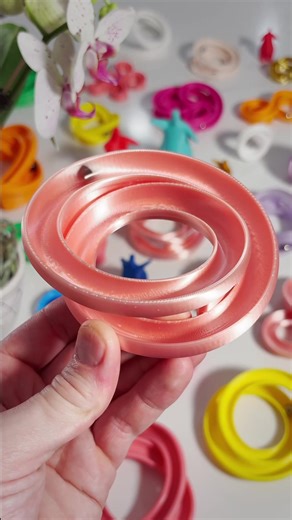 3D printed SET of 3 Infinite Marble Runs by @SpooliganLabs! Follow 2 get these models- release on cults and thangs tomorrow!! #marbles #fidgettoys #3dprinted #infiniteloop #viral