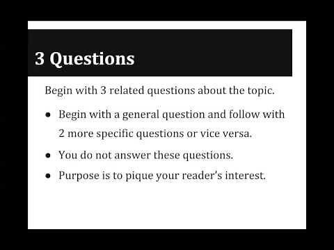Tutorial: Hook Strategies to Begin Your Introduction Paragraph