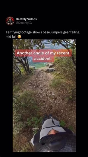 Deathly Videos on Instagram: "Base jumping is uniquely dangerous because it leaves almost no margin for error, and equipment failure can be instantly fatal. Unlike skydiving, jumps are made from much lower altitudes, meaning there’s often no time to deploy a reserve parachute if a main canopy malfunctions, tangles, or fails to open properly. Even minor issues—such as a mispacked chute, line twists, or a pilot chute hesitation—can become catastrophic within seconds. Environmental factors like win