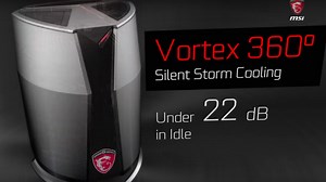 MSI's Vortex PC looks like a Mac Pro, except it houses two GTX 980s and can actually play games