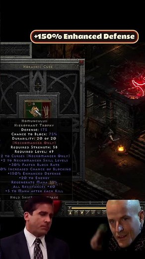 D2R Unique Necromancer Only - Homunculus Min #diablo2resurrected