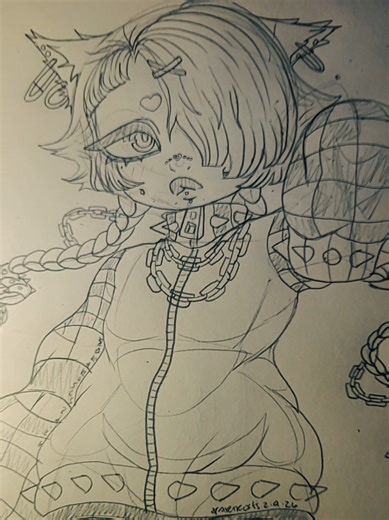 I wanted to try making kitty people 🐱 #alt #drawing #oc #tut #opinion