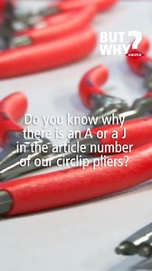 Do you know why some KNIPEX circlip pliers have an “A” in the article number and others have a “J”? Circlips hold axles, shafts or entire assemblies in place. There are two types: Outer rings (German: Außenringe), which are placed on a milled gap, and inner rings (Innenringe), which sit deep in a hole in the same gap. The “A” stands for “outer rings”, the “J” for inner rings. And why “J” instead of “I” ? Because the capital "I" is indistinguishable from the lowercase L in some fonts. The more yo