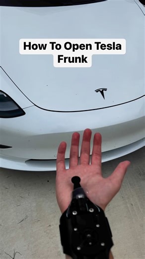 How To Open Tesla Frunk #tesla #frunk #howto #amazonfinds | Blake Reels