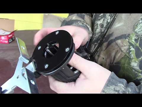 Installing a router bit in the new Bauer compact variable speed router