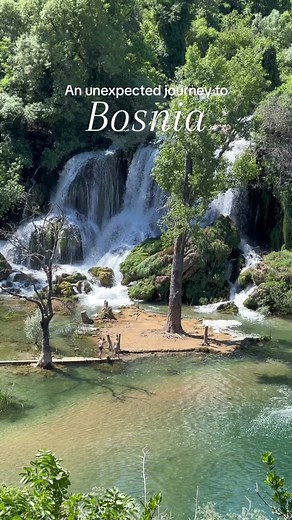 Bosnia is a hidden gem. ✨ Between the waterfalls, towering mountains, and historic cities, Bosnia has something for everyone. #KraviceWaterfall #Mostar #StariMost #StariMostMostar #BosniaTrip #BosniaTravel #TikTokTravel #TravelTikTok #Expedia