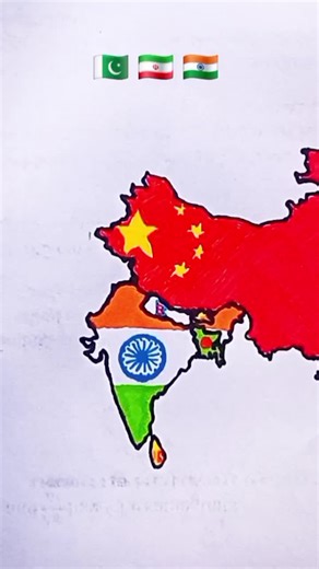 Creating a Flag Map of Pakistan, Iran, and Afghanistan