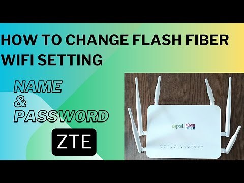 How to change Ptcl Flash fiber wifi Name &password setting 🌐