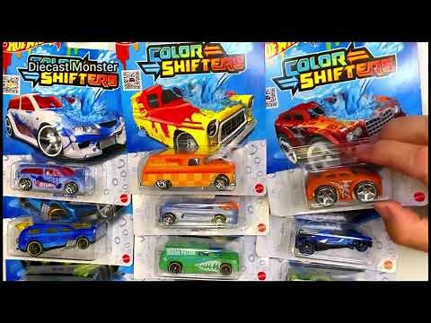 Lets OPEN and test 10 Amazing NEW Hot Wheel Color Shifters in Warm and Cold Water