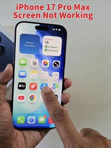 Fix iPhone 17 Pro Max Screen not responding to touch