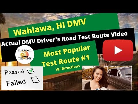 *ACTUAL TEST ROUTE* Wahiawa HI DMV Test Route #1 CA Behind The Wheel Drivers License Education Ed