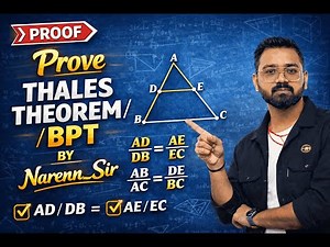 prove BPT theoram/Thales Theoram (Basic Proportionality theoram)#ncertmaths #class10 #thales_theorem