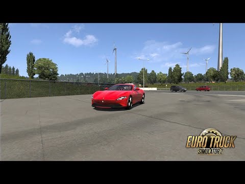Ferrari Roma Spider 2021 - Euro Truck Simulator 2 [1.57] ‪@JPGamesOfficial‬
