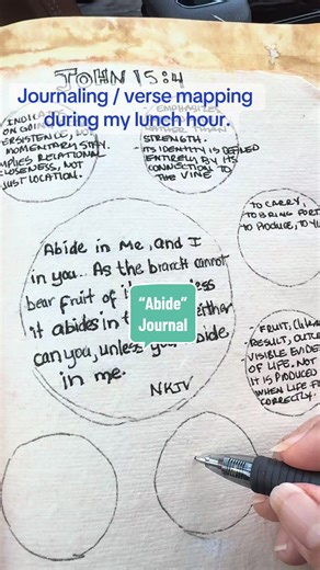 Verse mapping John 15:4 #journal #handmadebook #bible #mywordoftheyear2026 #FaithTok