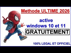 Windows 10 et 11 astuce activation gratuite tuto complet 2026