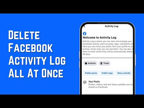 How To Delete Facebook Activity Log All At Once | Clear All FB Activity History (EASY GUIDE)