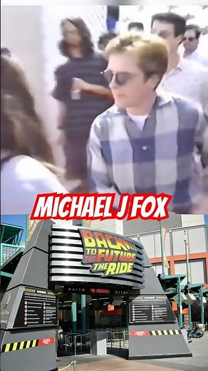 AMAZING footage of the Back to the Future THE RIDE grand opening! #backtothefuture #shorts #80s