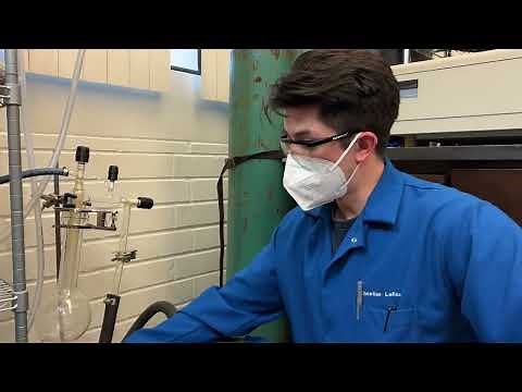 Setting up a solvent trap for a glovebox