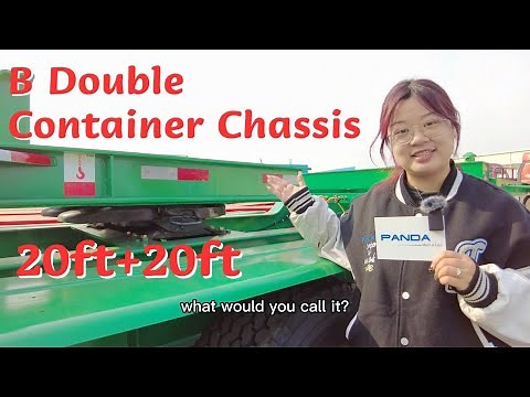 B-Double Container Chassis - Adjustable, 20ft & 40ft, Skeletal Semi Trailer