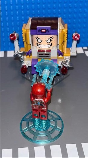 Lego Ironman vs MODOK Showdown!!💢 #lego #fypshorts #ironman #modok #legominifigures