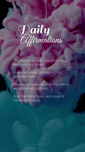 Day 16 of 365. Dreams don’t move themselves—intentional action does. Today isn’t about doing everything; it’s about doing the right things. The actions you choose today should support the life you’re actively building, not just the noise demanding your attention. When your moves are aligned with your vision, progress becomes inevitable. Move with clarity. Decide with purpose. Let intention—not urgency—lead the way. 🌟 Affirmations: 🌟 I choose actions that support my long-term vision and growth.