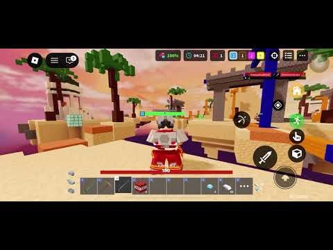 Yuzi and Fisherman in roblox bedwars!