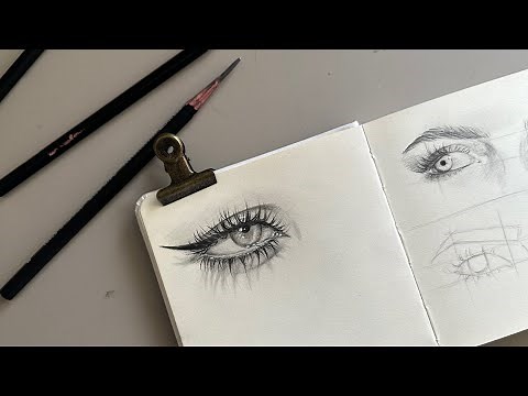 How to Draw a Realistic Eye: Step-by-Step Tutorial #asmr