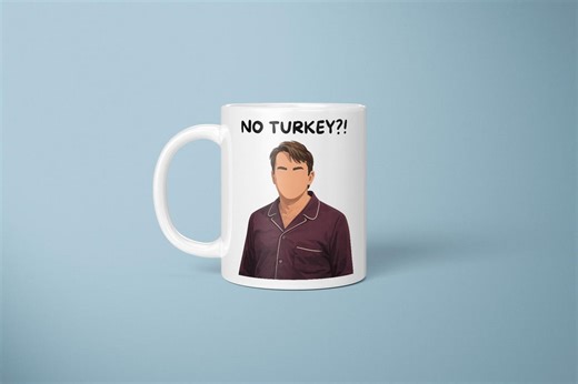 No Turkey, Mark Corrigan No Turkey Rant, Jeremy You Total Idiot Peep Show UK, David Mitchell, Peep Show Mug - Etsy