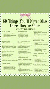 2.4M views · 5.1K reactions | Feeling stuck or overwhelmed at home? Start small — grab a bin bag and tackle this list of 60 things you can declutter right now. No deep cleaning, no organising… just instant breathing space.  You’ll be amazed how much lighter your home (and mind) feels after doing this one simple challenge. | tanyahomeinspo | Facebook