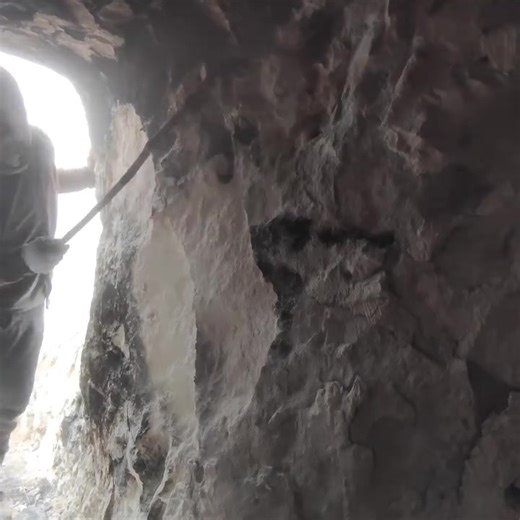 Primitive Cave Making With Fire and Hand Tools Like Our Ancestors part: 1 | Camping Life