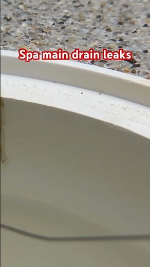 Typical location of a main drain leak: by the stew ports