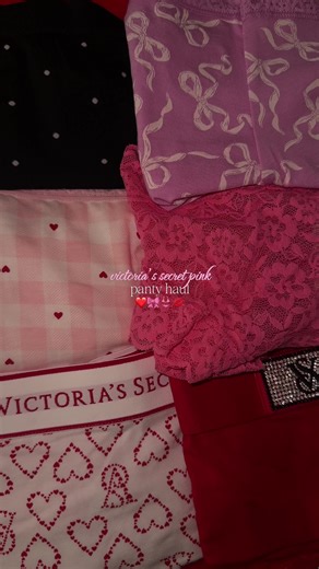 these panties from @VSPINK are sooo adorable !! 😩🩷 #vspink #pinkaesthetic #girlythings