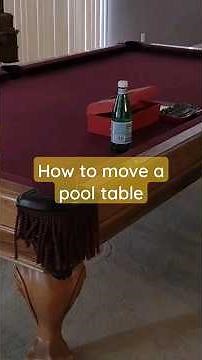 How to move a pool table! #billiards #diyprojects #girlpower