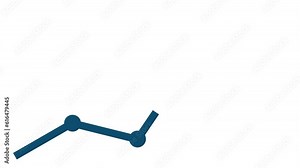 4K Animation business infographic chart profits and financial diagram growth descending fluctuating rissing arrow, bar stats, lines and digital effects or Sound Waves Audio equalizer audio background